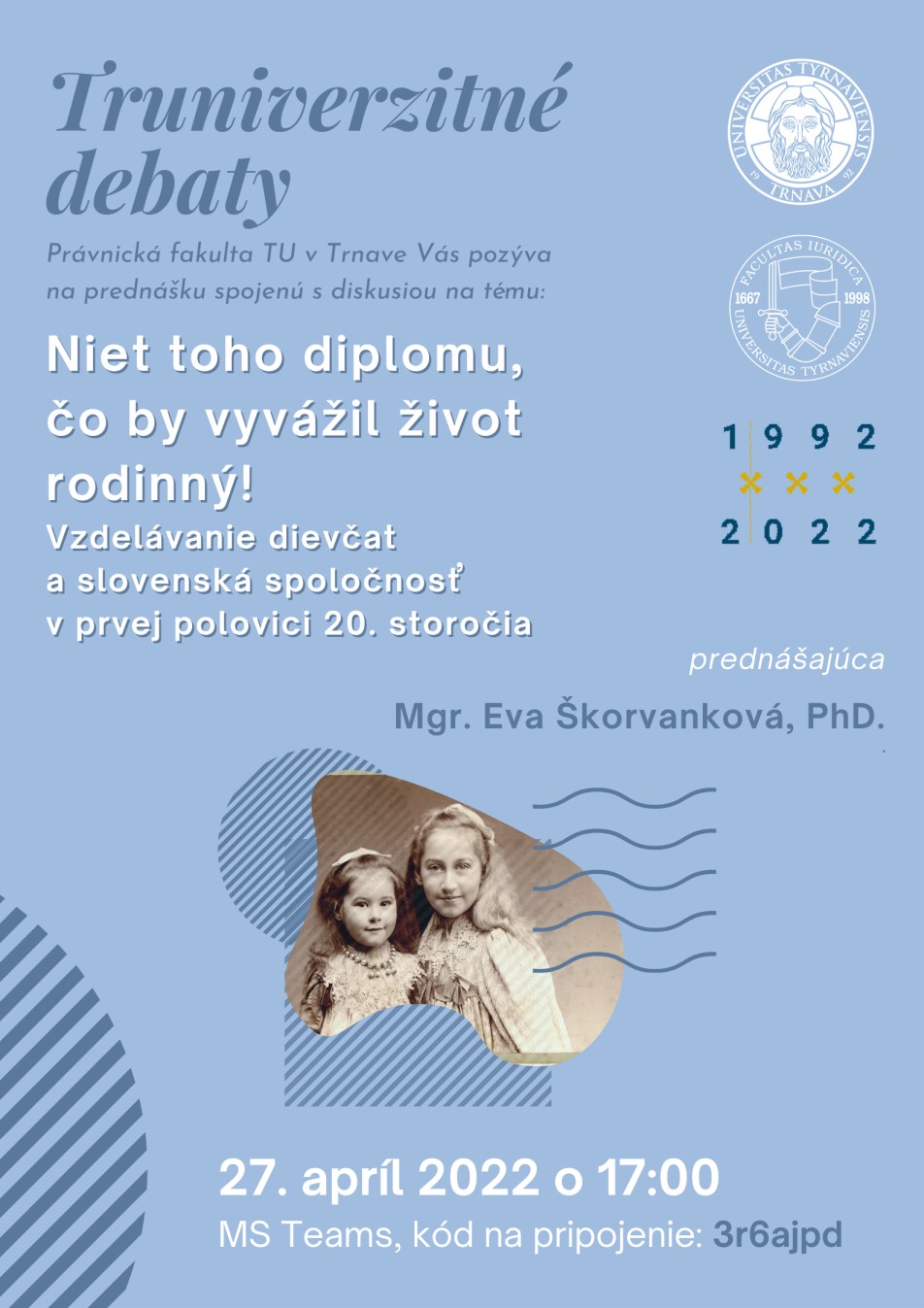 Niet toho diplomu, čo by vyvážil život rodinný! | Právnická fakulta